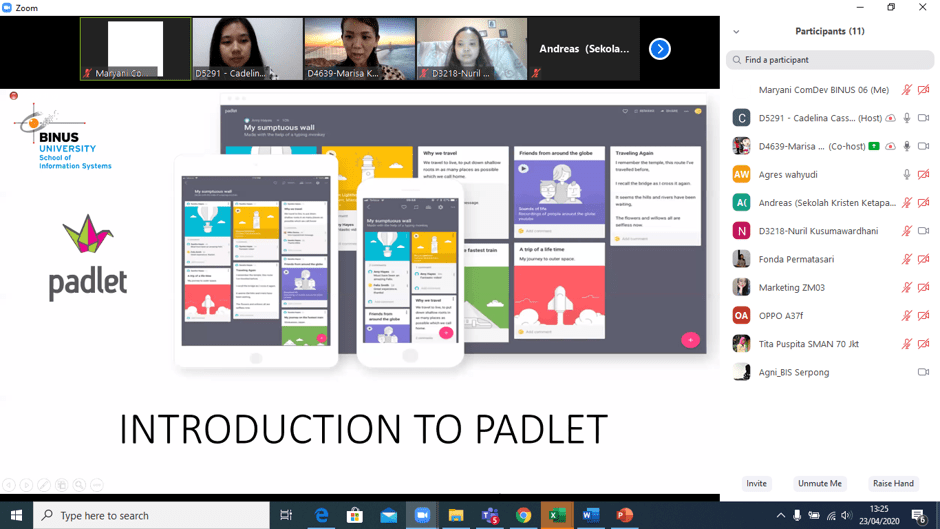 Digital Class dengan Padlet – 23 April 2020 – Community Empowerment