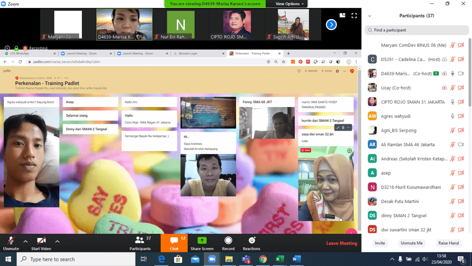 Digital Class dengan Padlet – 23 April 2020 – Community Empowerment