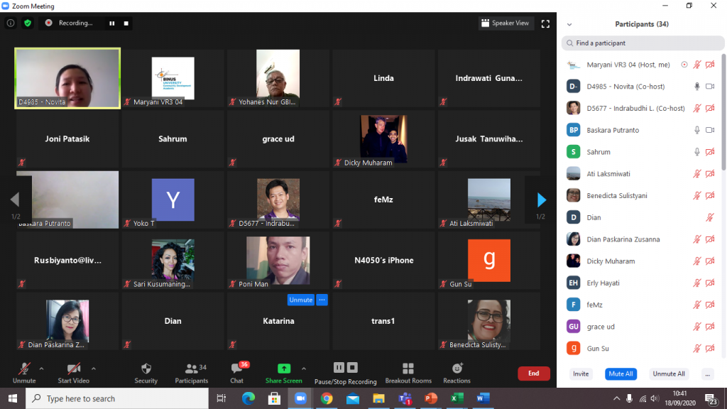 Pelatihan SOCS-TI – 18 September 2020 – Community Empowerment